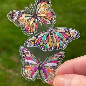 Butterfly Trio Sticker - Pretty Boho Sticker - Woodland Watercolor ...