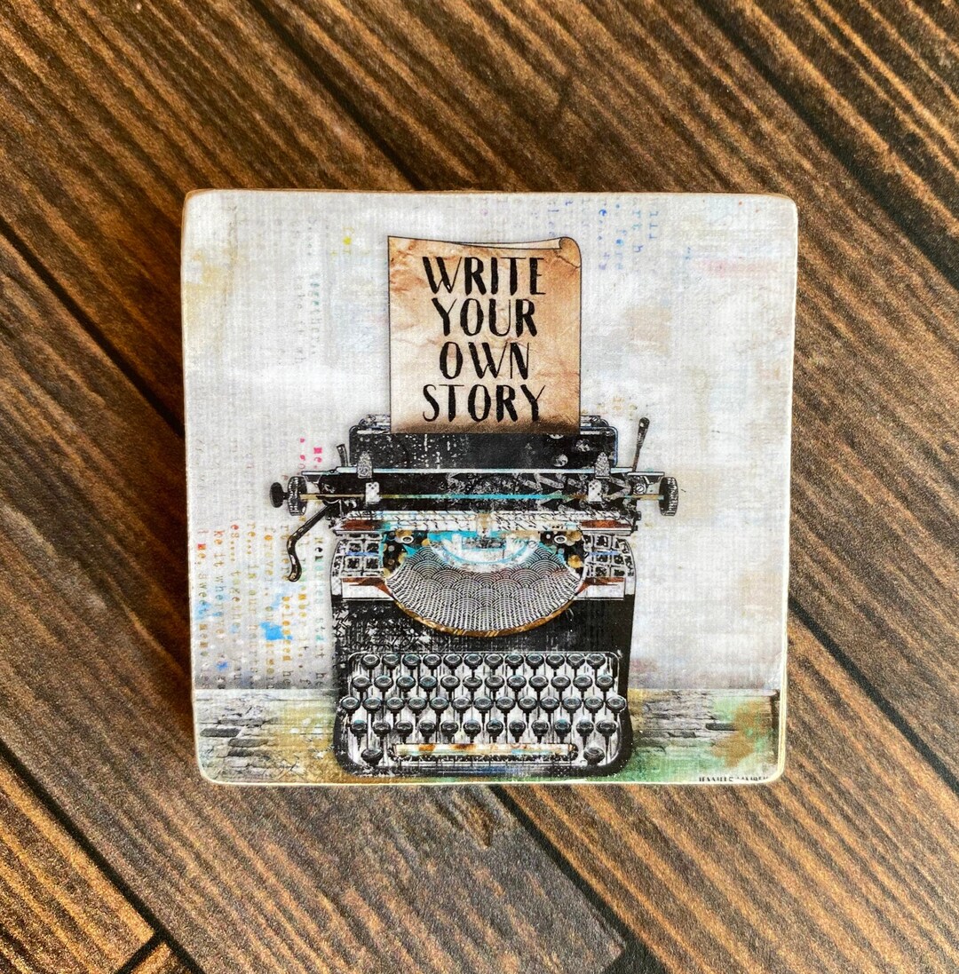 Brooch Your Story Typewriter Pin Handmade Clothing Jewelry Art Vintage ...
