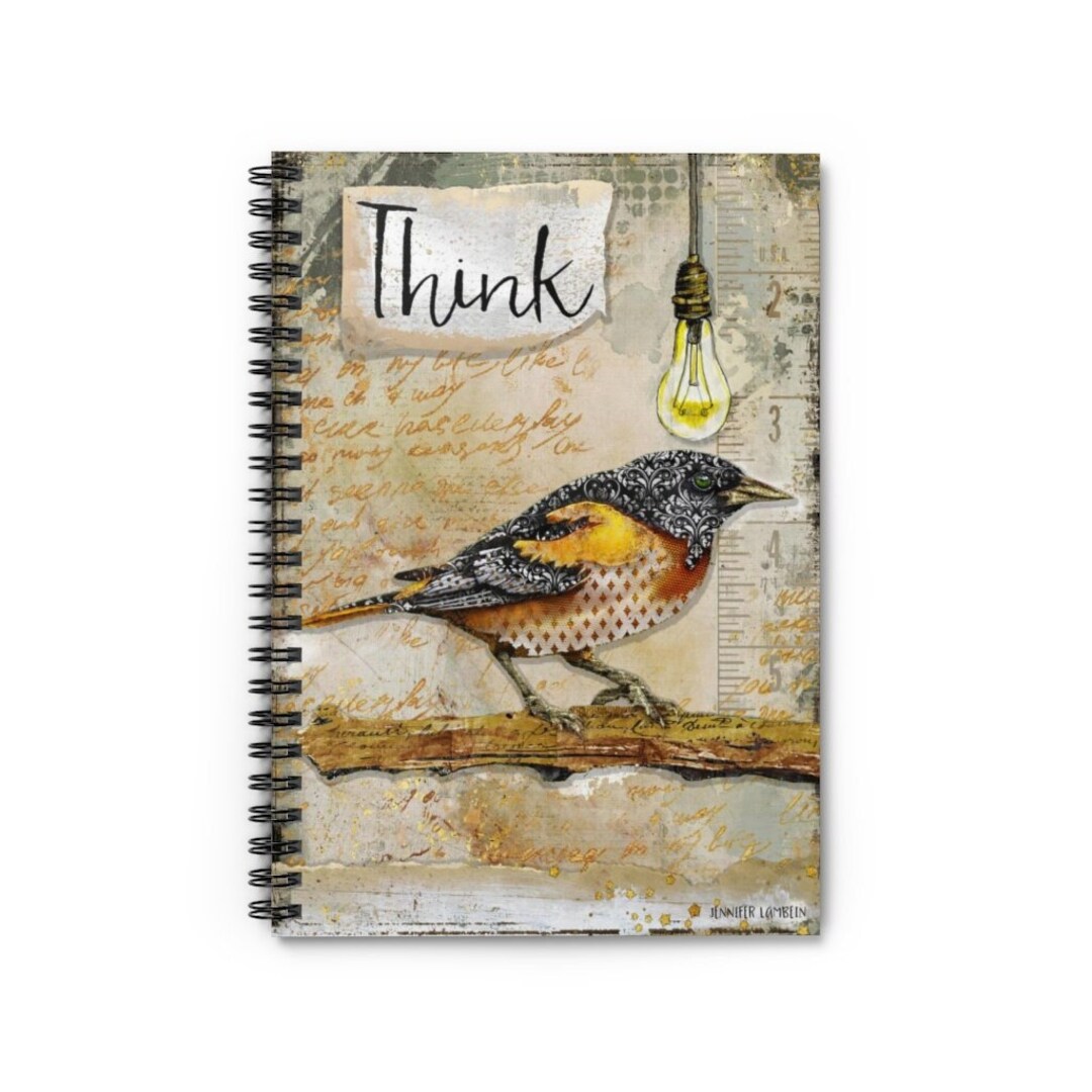Think Spiral Notebook Ruled Line - Etsy