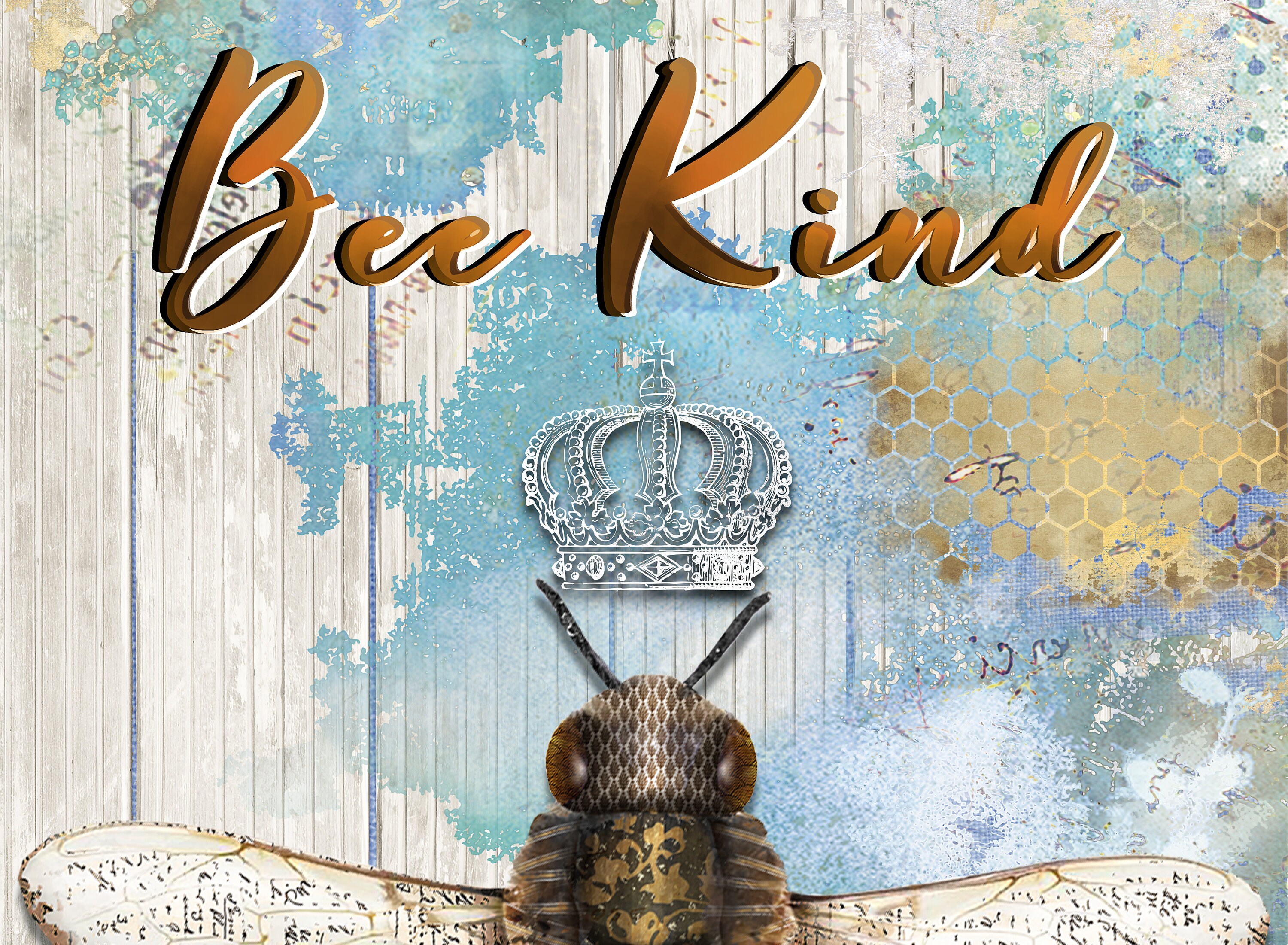 Bee Kind Art Print | Etsy