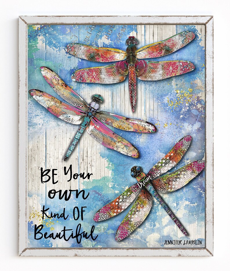 Sei deine eigene Libellen Kunstdruck rustikale Boho Libelle - Etsy.de