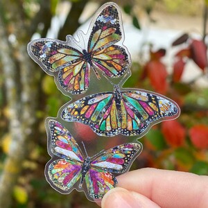 Butterfly Trio Sticker - Pretty Boho Sticker - Woodland Watercolor ...