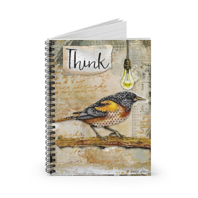 Think Spiral Notebook Ruled Line - Etsy