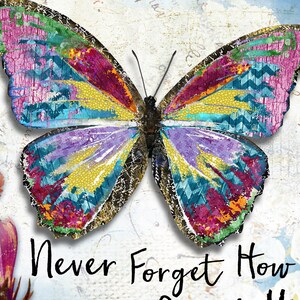 Wildly Capable Art Print - Rustic Woodland Boho Butterfly Room Decor ...