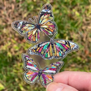Butterfly Trio Sticker - Pretty Boho Sticker - Woodland Watercolor ...