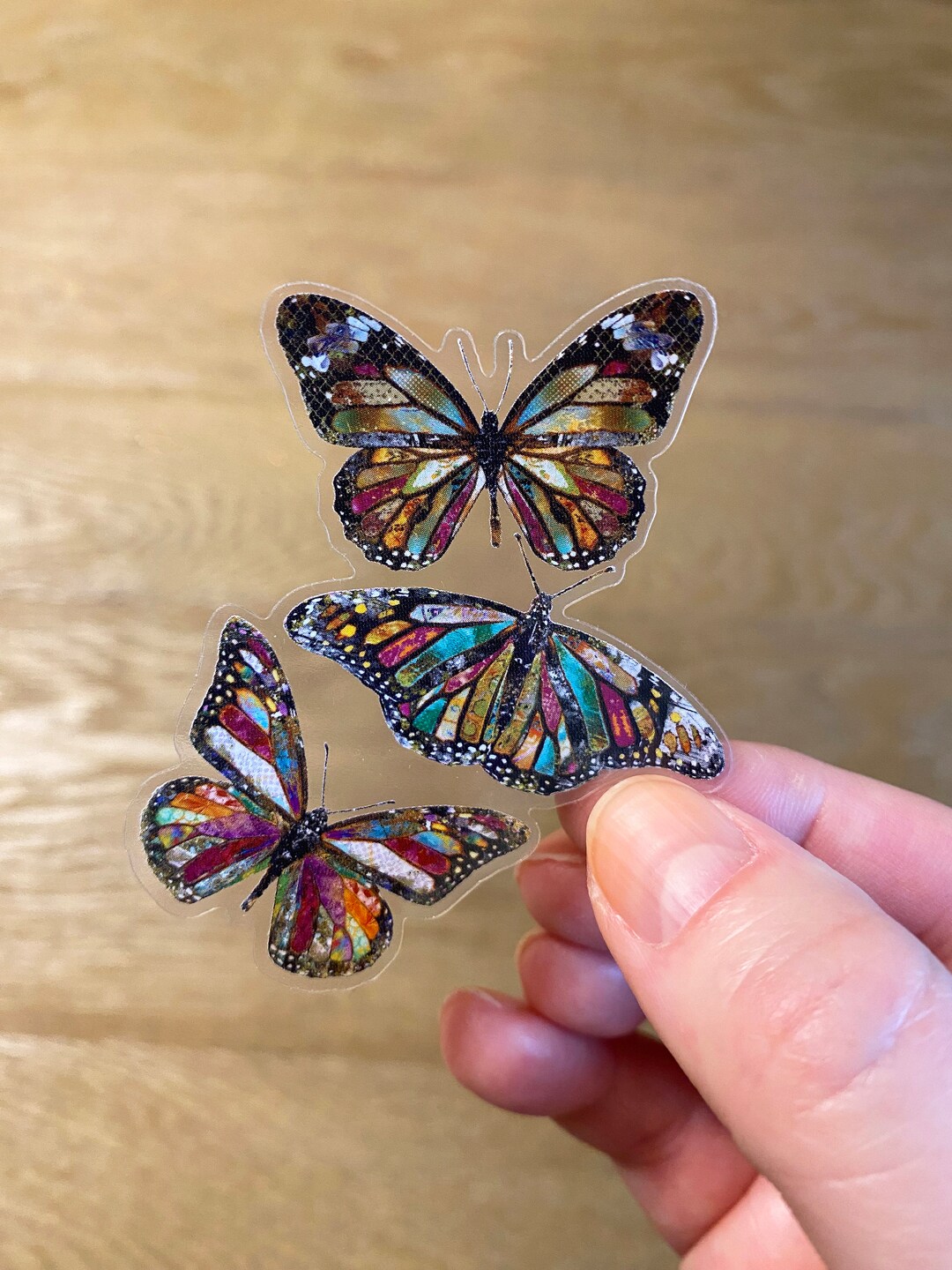 Butterfly Trio Sticker - Pretty Boho Sticker - Woodland Watercolor ...