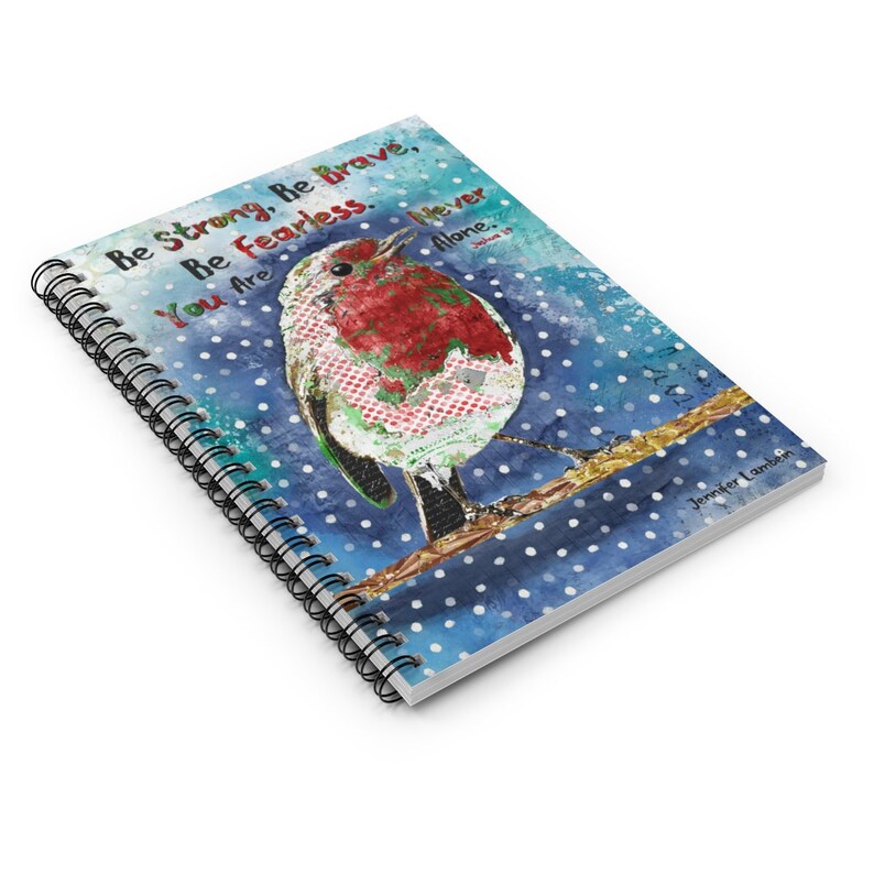 Be Strong Be Brave Spiral Notebook Ruled Line - Etsy