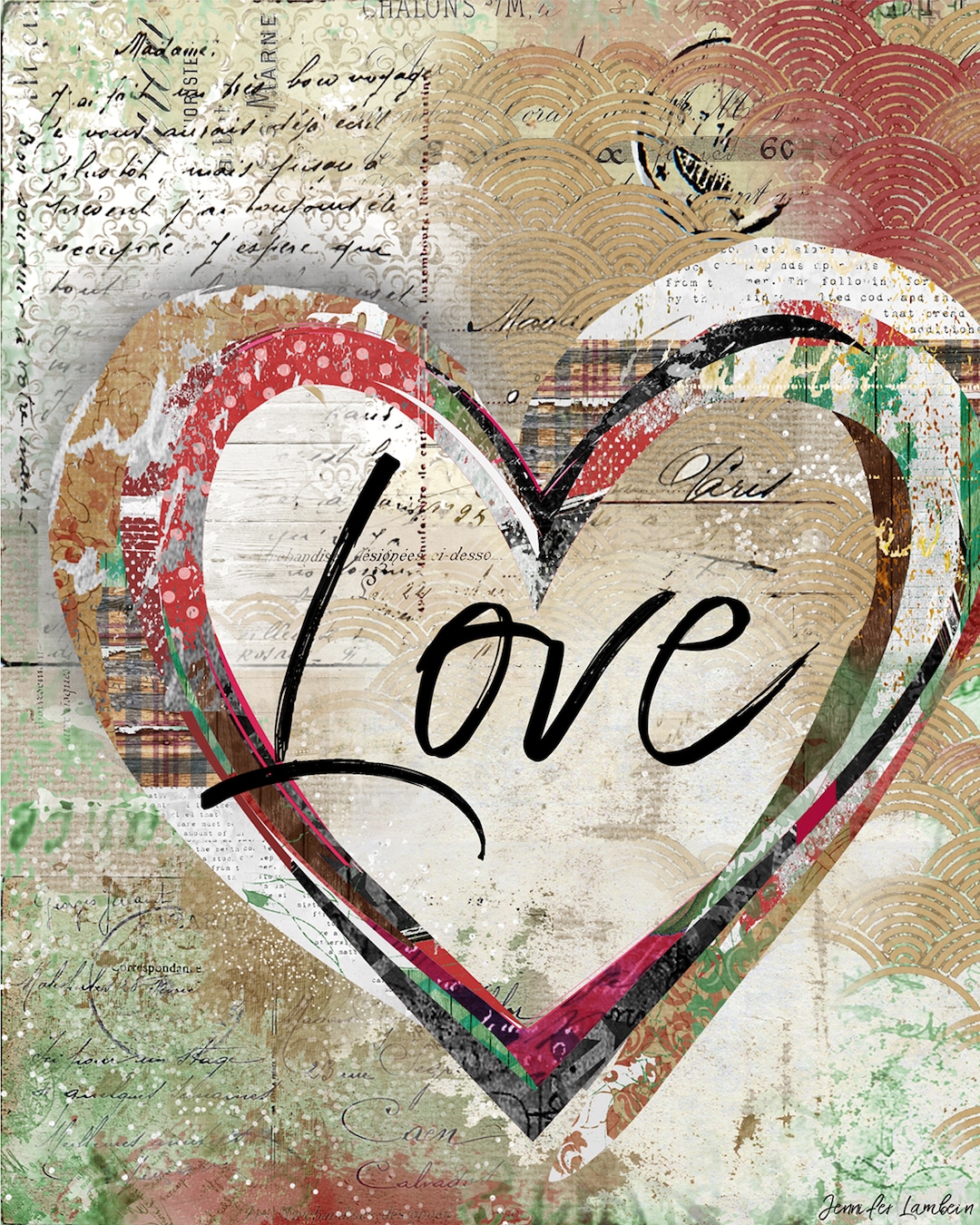 Love Heart Rustic Boho Wall Decor Pretty Lovecore Room Decor Gift for ...