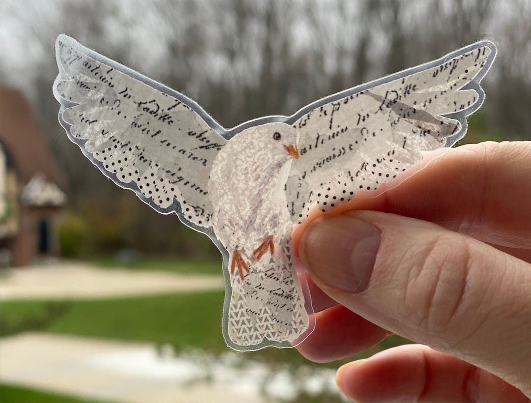 Peace Dove Sticker - Rustic Woodland Animal Art - Holiday Gift Ideas ...