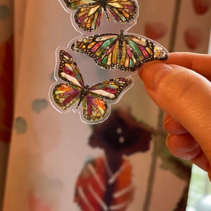 Butterfly Trio Sticker - Pretty Boho Sticker - Woodland Watercolor ...