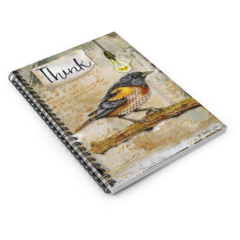 Think Spiral Notebook Ruled Line - Etsy