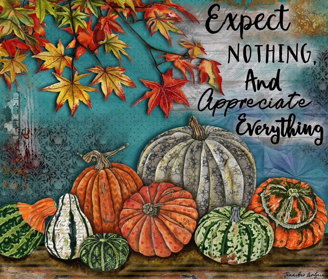 Expect Nothing Art Print Fall Home Decor Boho Woodland - Etsy