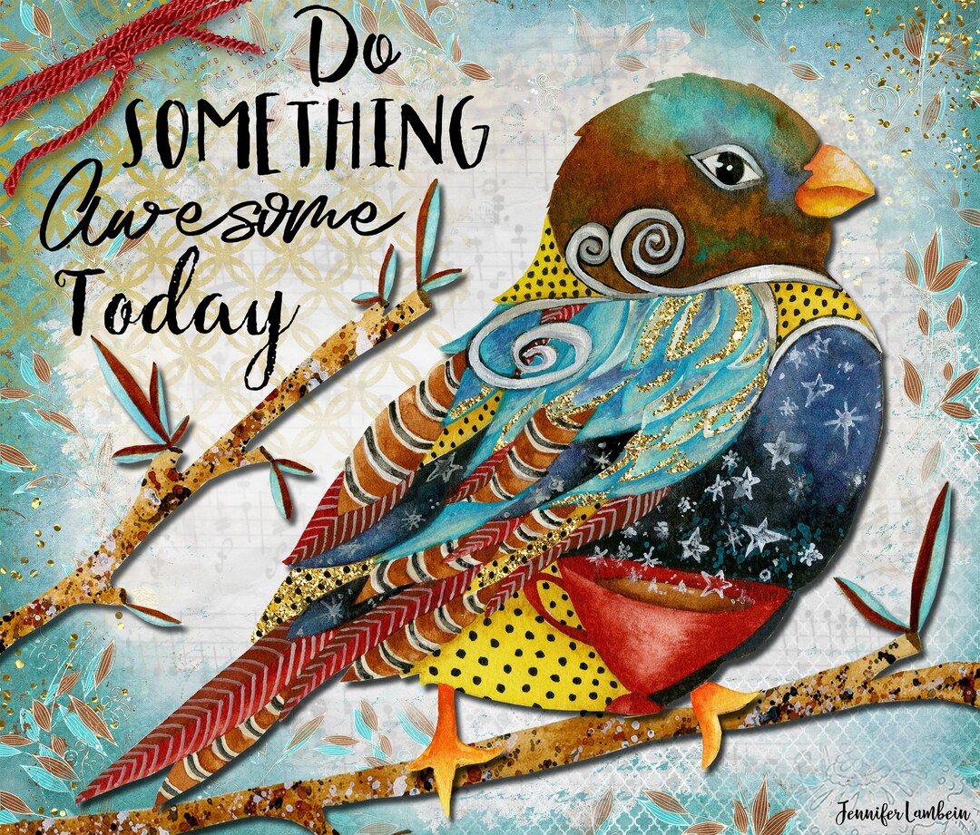 Do Something Awesome Art Print - Rustic Woodland Pretty Stars - Coffee ...