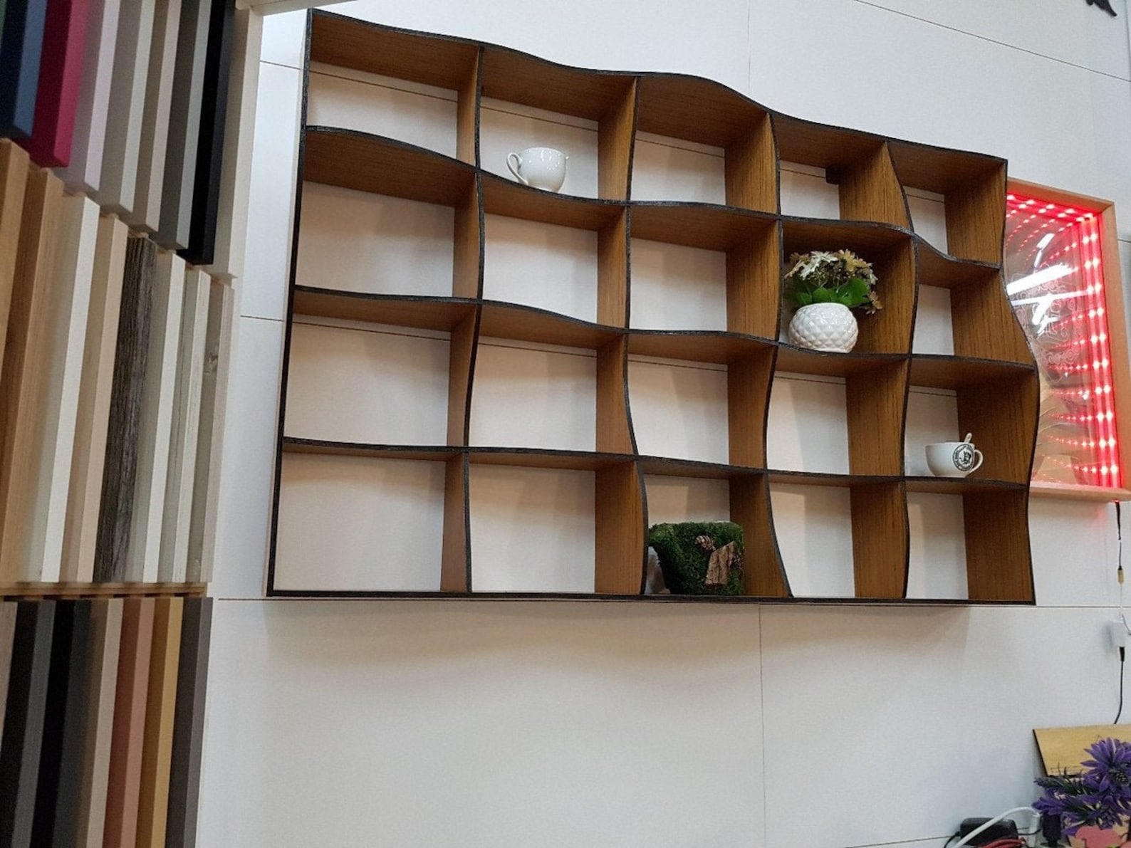 Wave Shelf CNC Wavy Shelf Vector Graphics DXF for Laser Cnc and CNC ...