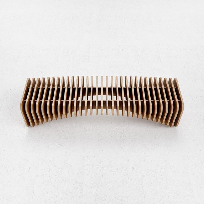 Parametric Bench CNC Interior Furniture Vector Graphics DXF for Laser ...