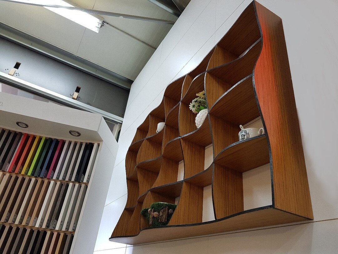 Wave Shelf CNC Wavy Shelf Vector Graphics DXF for Laser Cnc and CNC ...