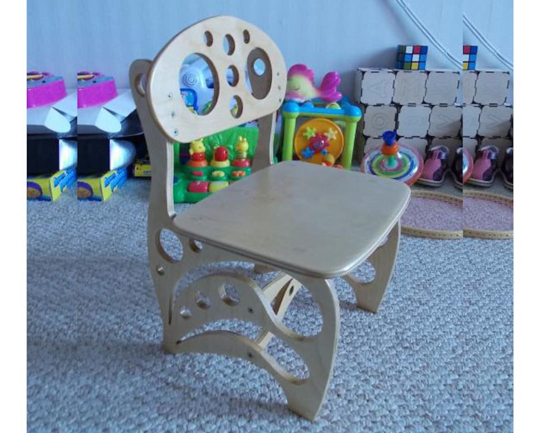 Children Chair CNC Interior Furniture Vector Graphics DXF for Laser Cnc ...