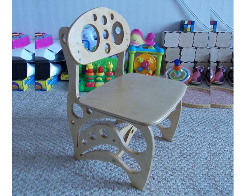 Children Chair CNC Interior Furniture Vector Graphics DXF for Laser Cnc ...