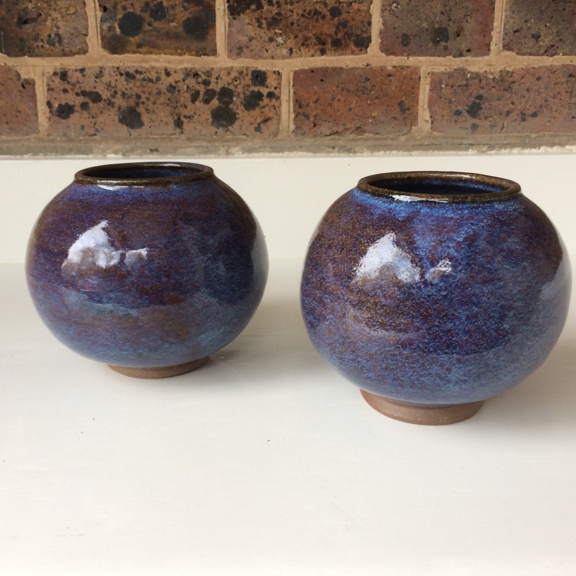 Pottery Moon Jar Stoneware Vase Blue Korean Moon Jar Bud | Etsy