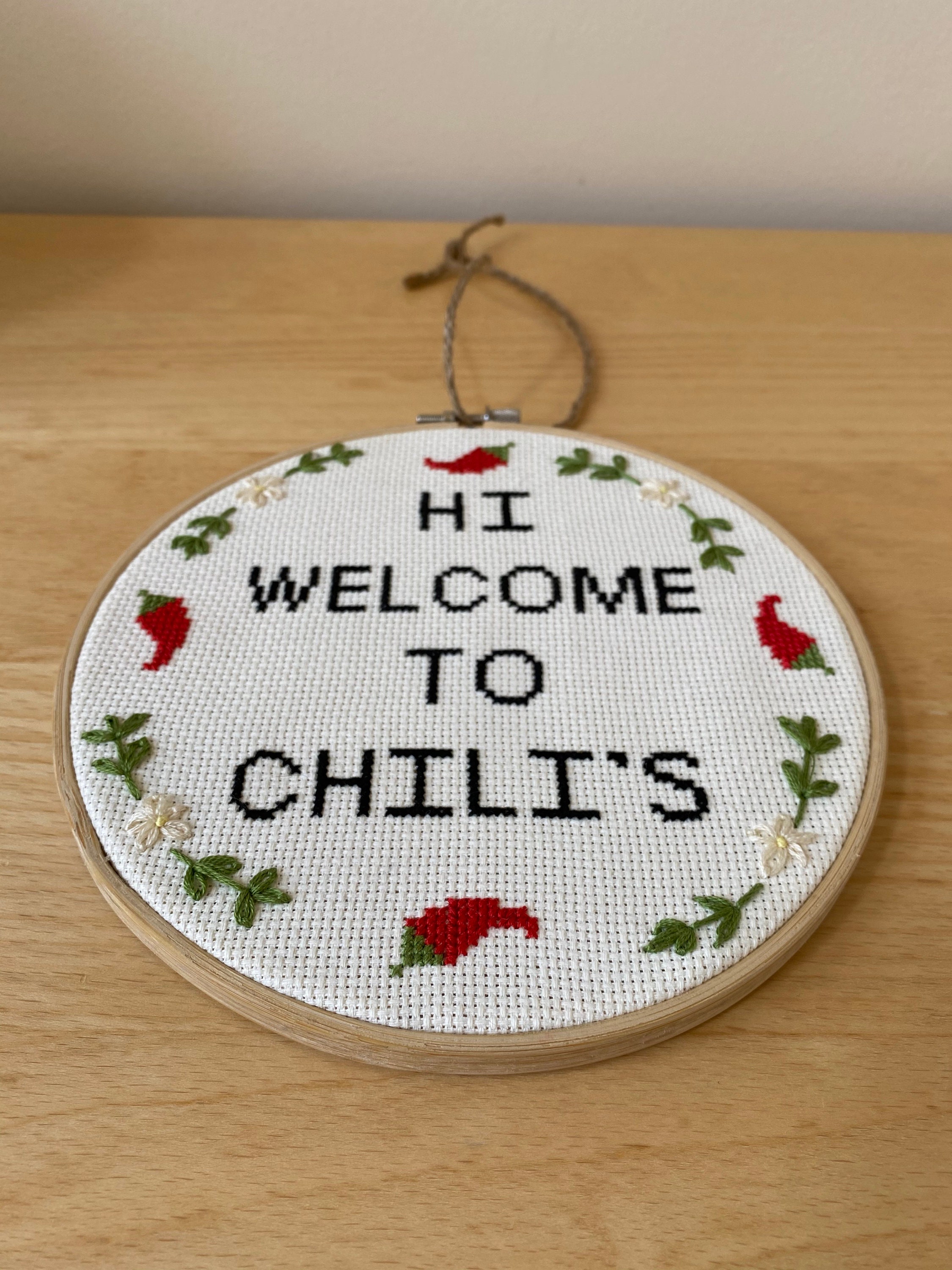 Vine Cross Stitch Hi Welcome to Chili's Needlepoint | Etsy