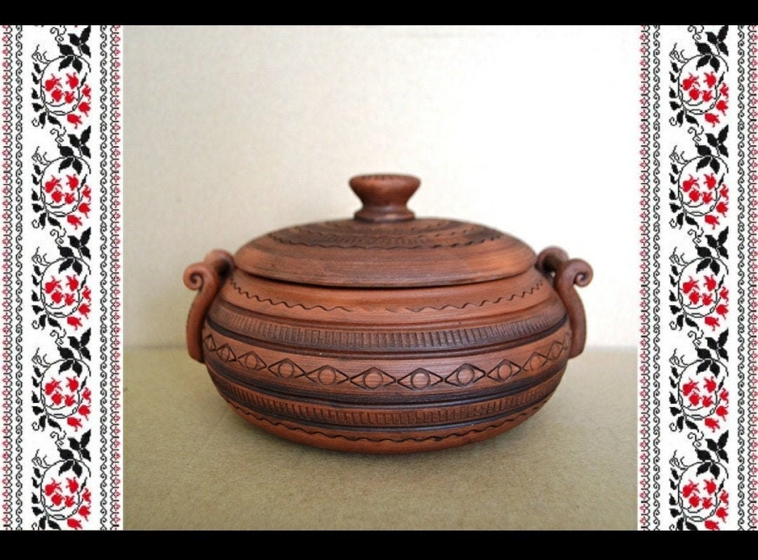 Keramische Tontöpfe zum Kochen im Ofen Topf Village groß - Etsy.de