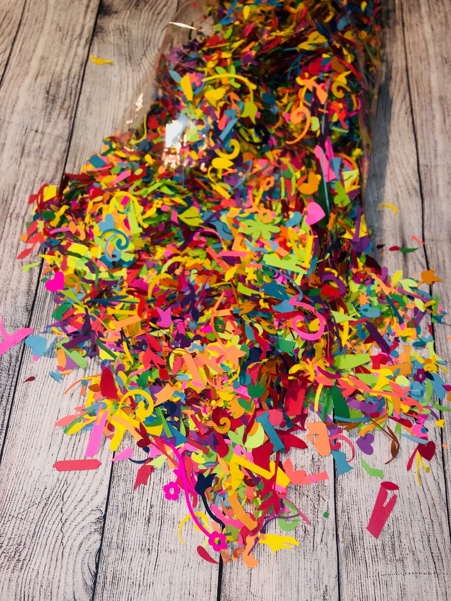 Bulk Die Cut Confetti Bulk Confetti Rainbow Confetti Paper | Etsy