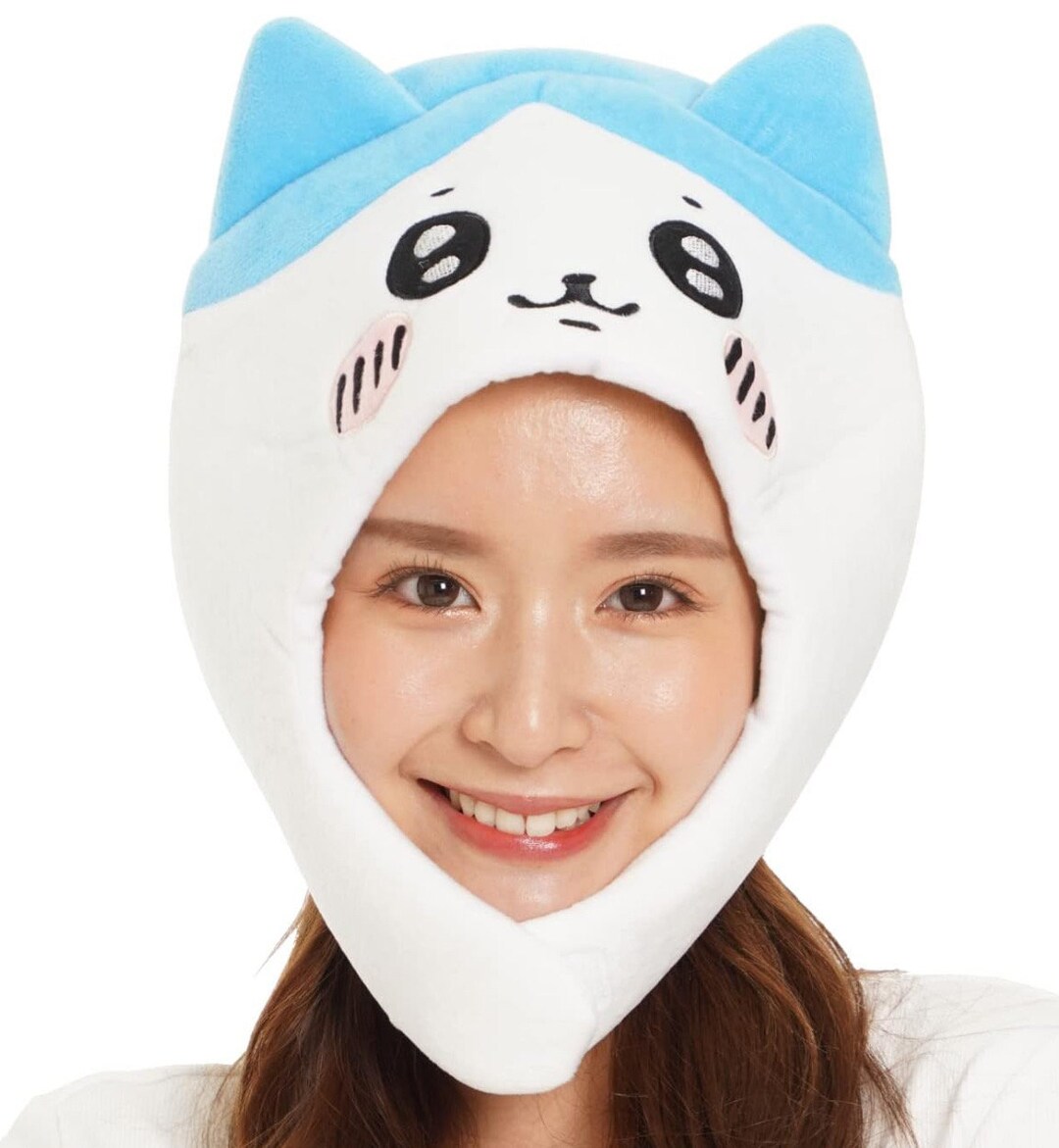 Ha How Are Chiikawa Cosplay Hat Fleece Costume Cat Cap Adult Size - Etsy