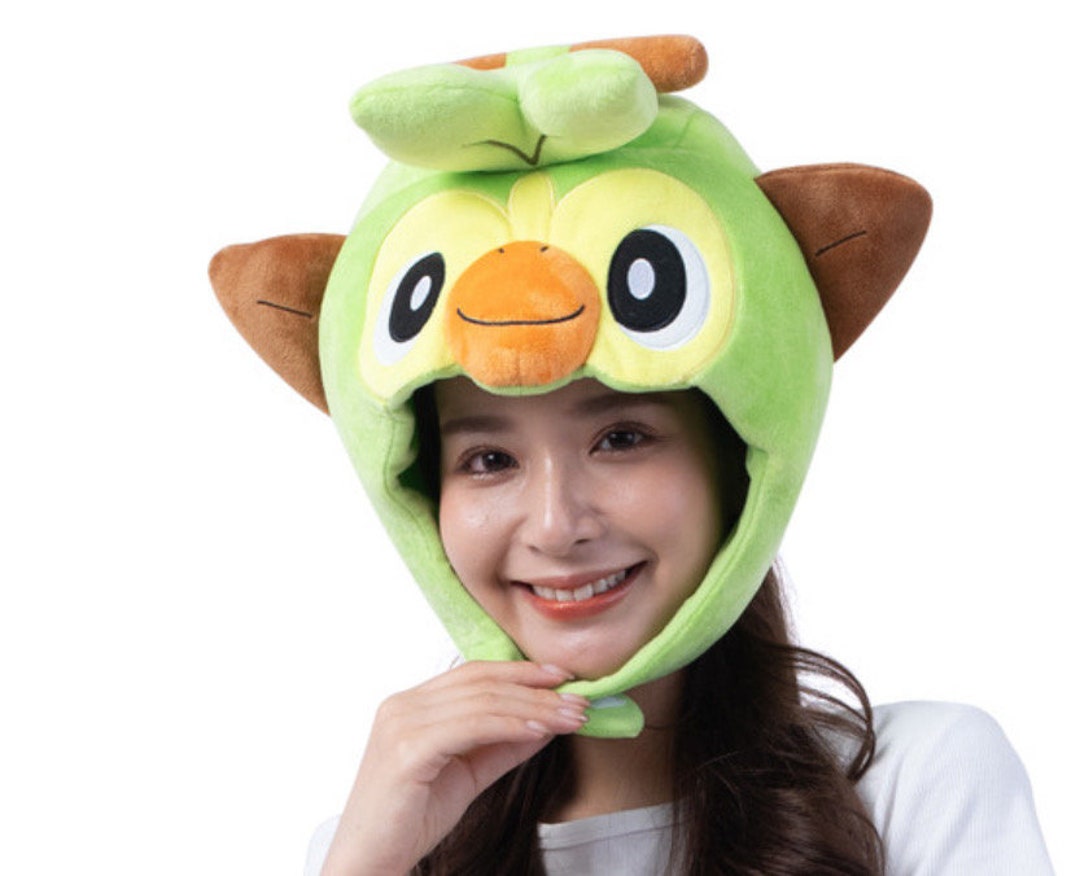 SAZAC Pokémon Grookey Cosplay Hat Fleece Costume Cap Adult Size - Etsy