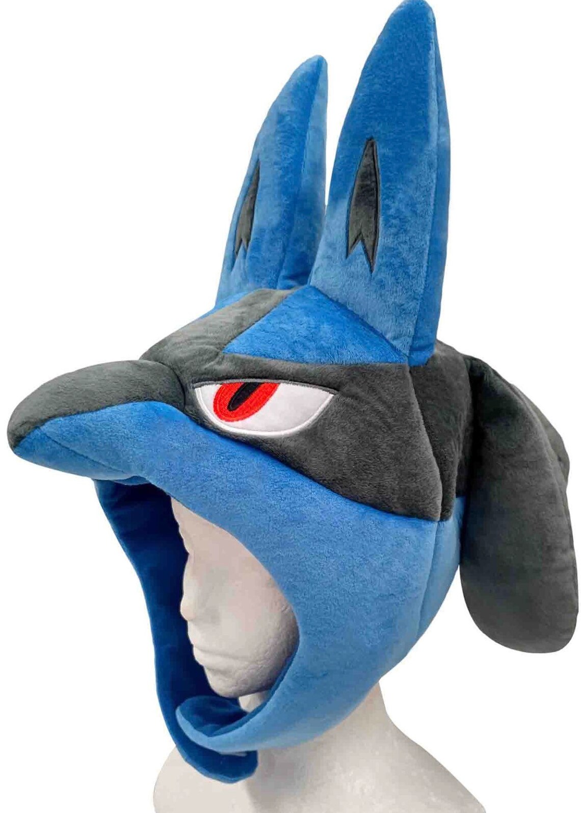 SAZAC Pokémon LUCARIO Cosplay Hat Fleece Costume Cap Adult Size - Etsy