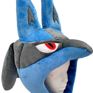 SAZAC Pokémon LUCARIO Cosplay Hat Fleece Costume Cap Adult Size - Etsy