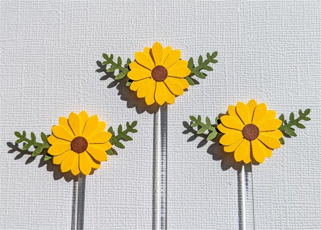 Sunflower Cupcake Toppers | Sunflower Cake Toppers | Sunflower Party ...