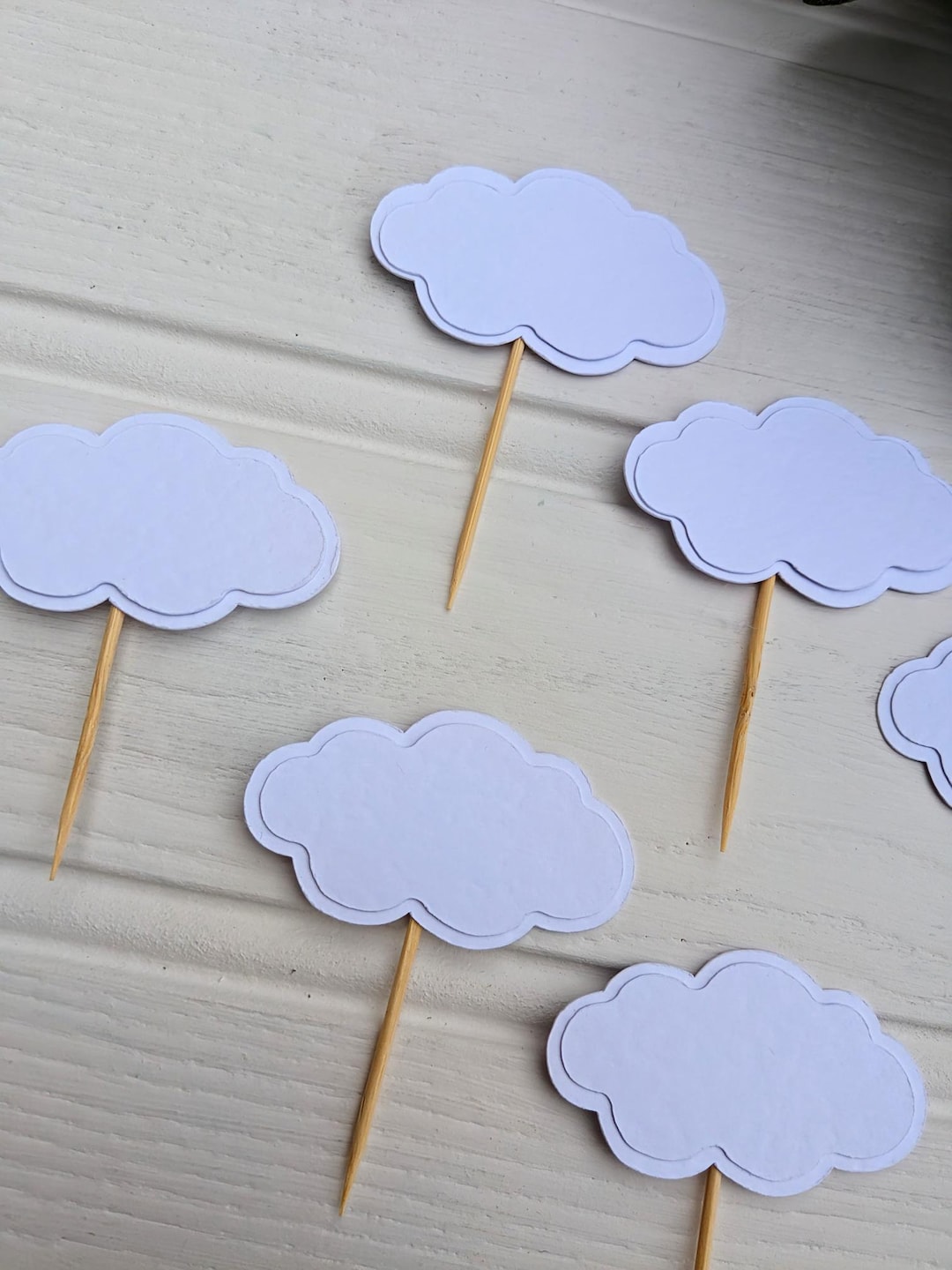 Cloud Cupcake Toppers | Cloud Toppers | Cloud Party Decorations | Cloud ...
