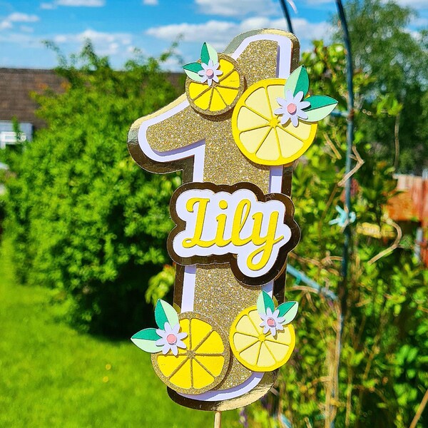 Lemon Cake Topper - Etsy