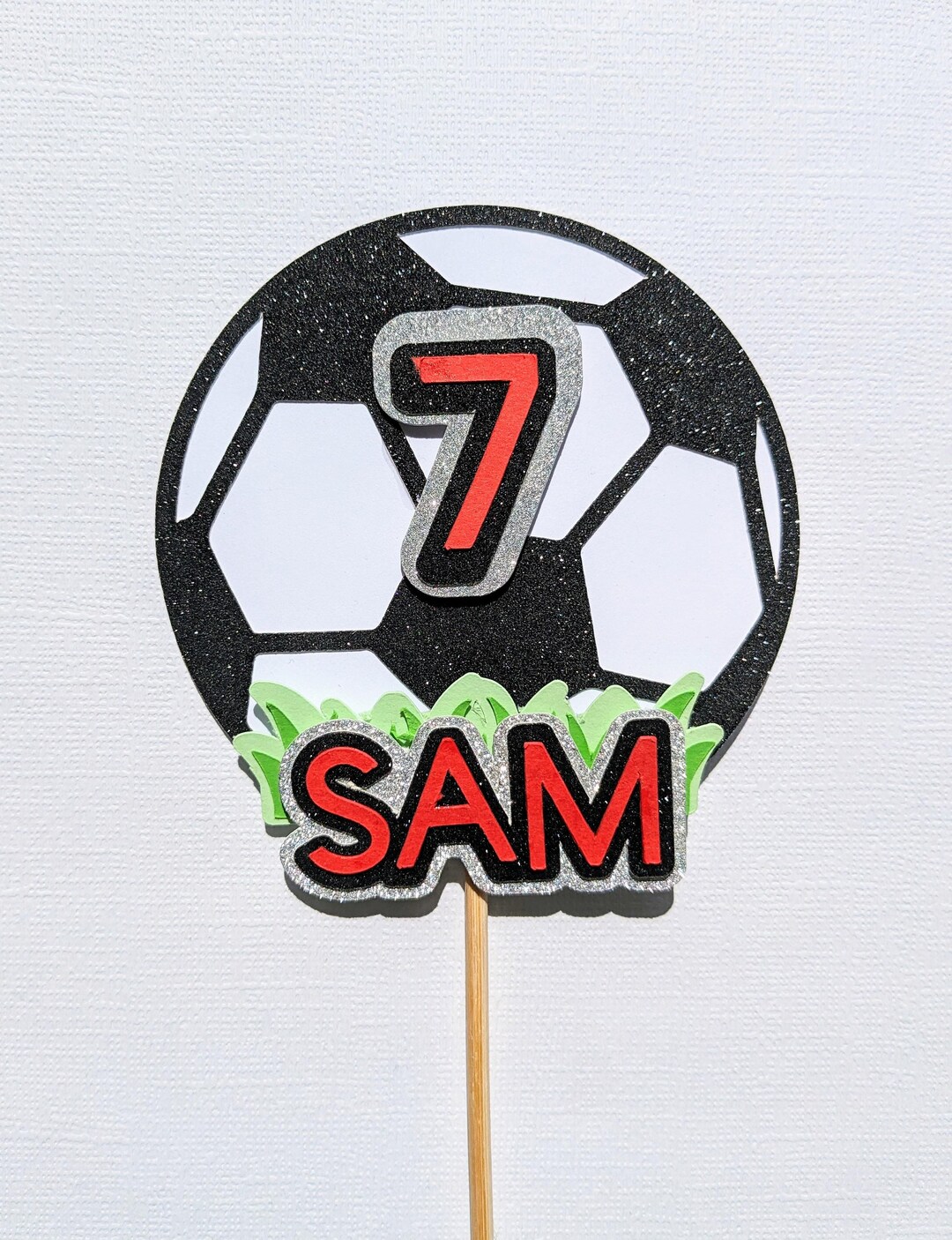 Football Cake Topper Customised Football Cake Topper Personalised Cake ...