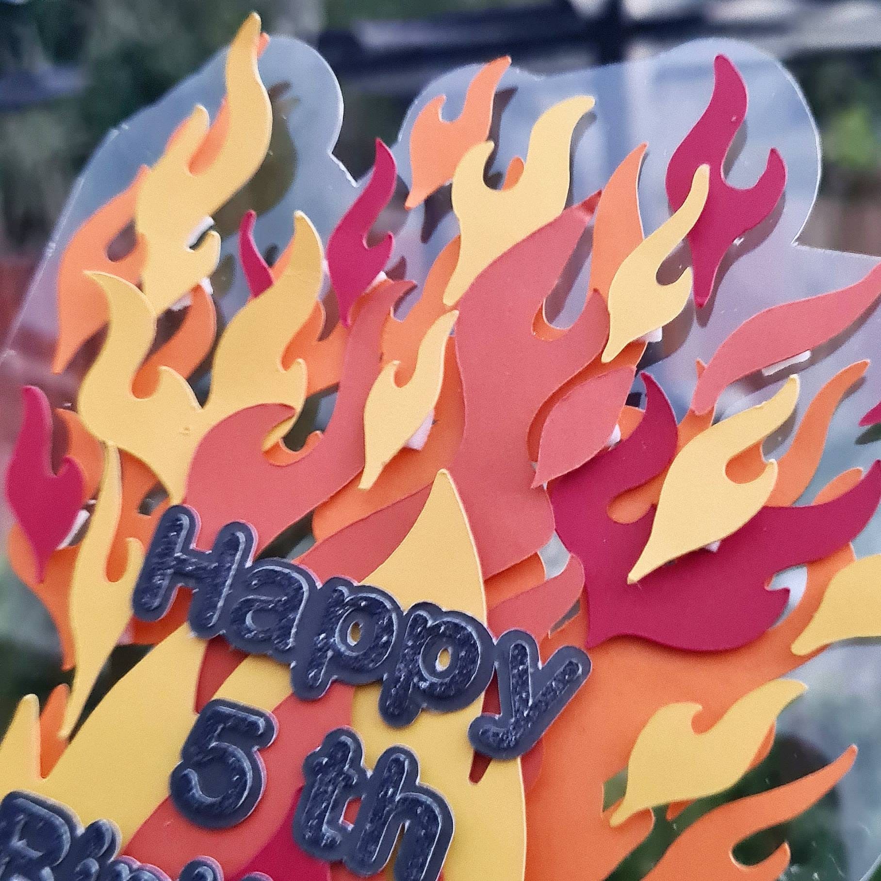 Flame Cake Topper Fire Cake Topper Flame Cake Topper | Etsy