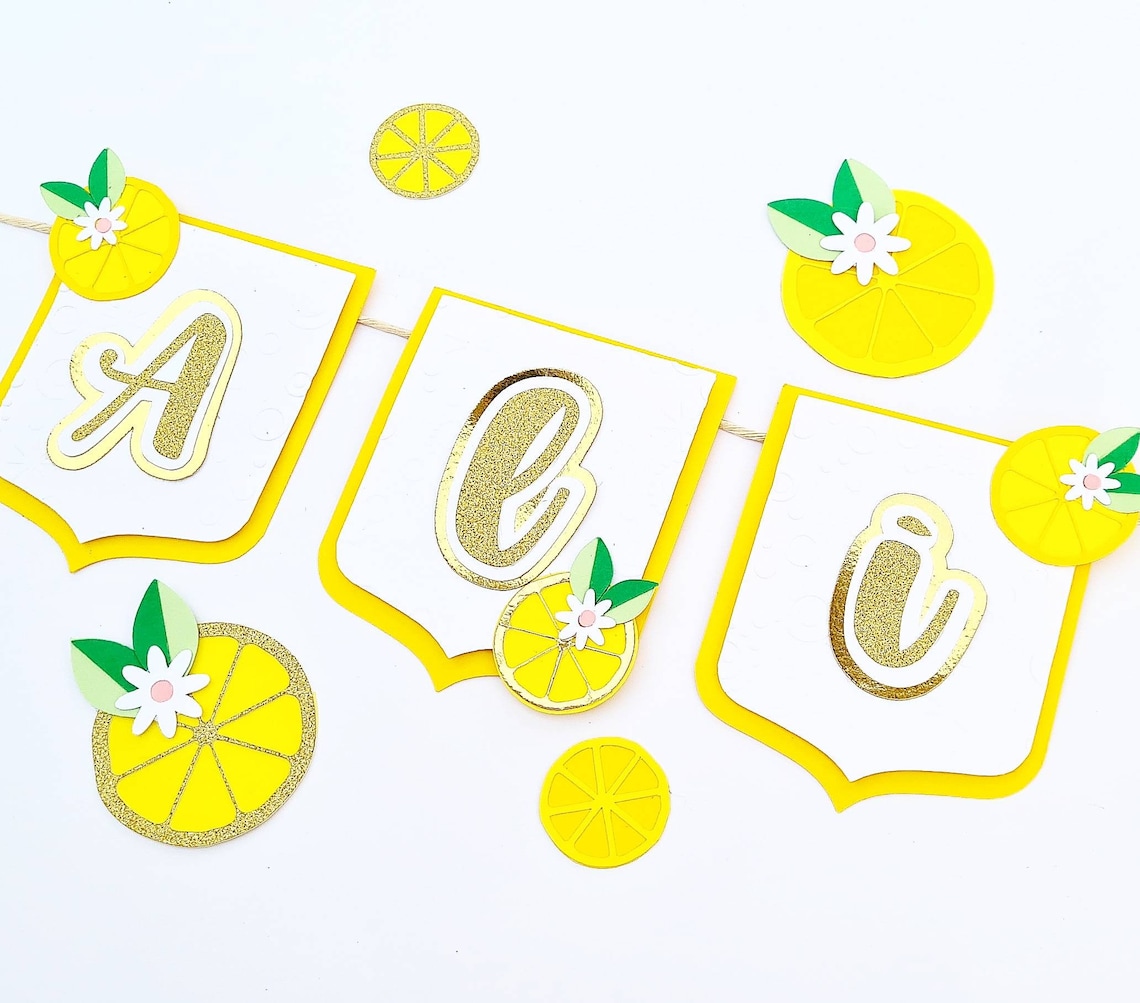 Lemon Banner Personalised Lemon Banner Personalised Banner - Etsy