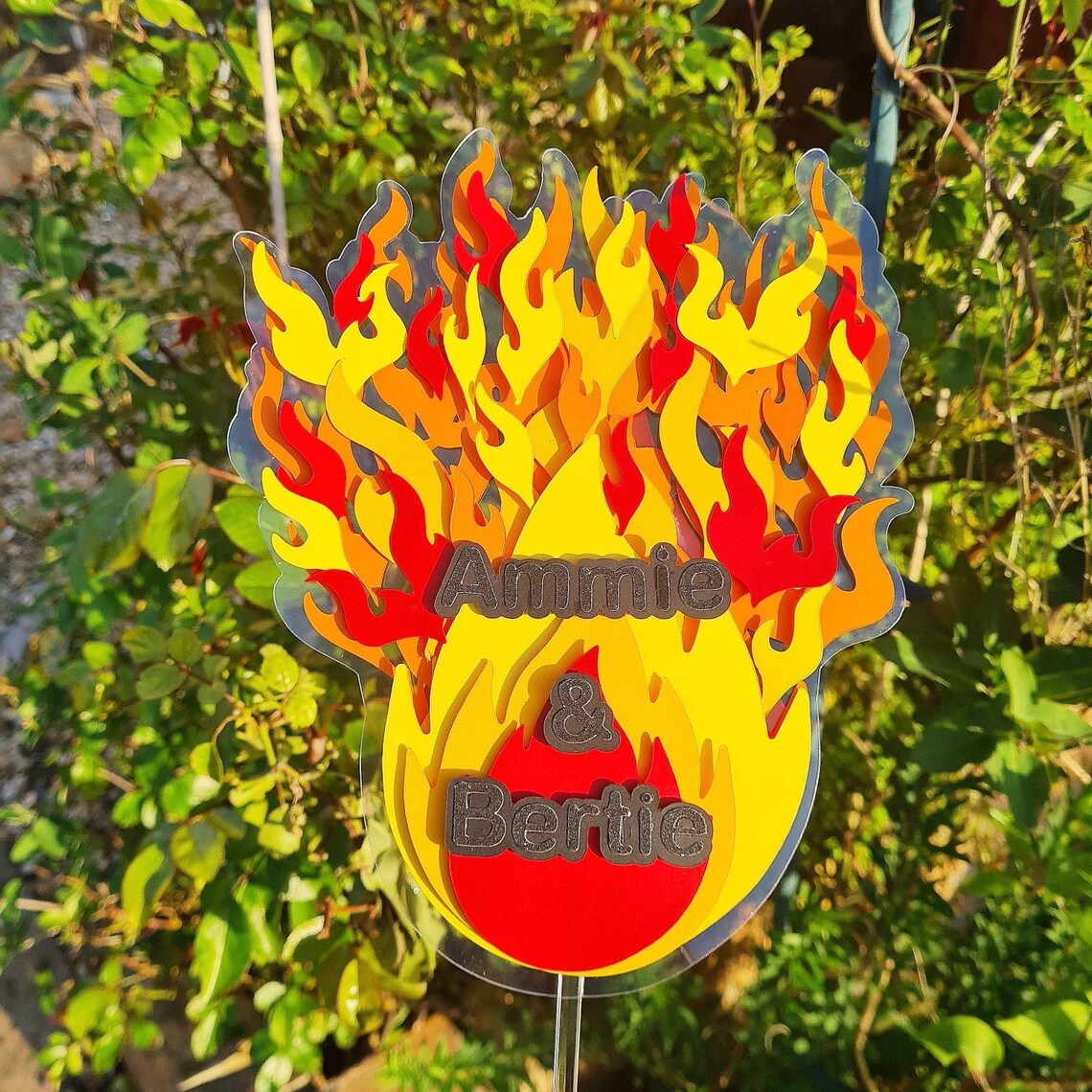 Flame Cake Topper Fire Cake Topper Flame Cake Topper - Etsy