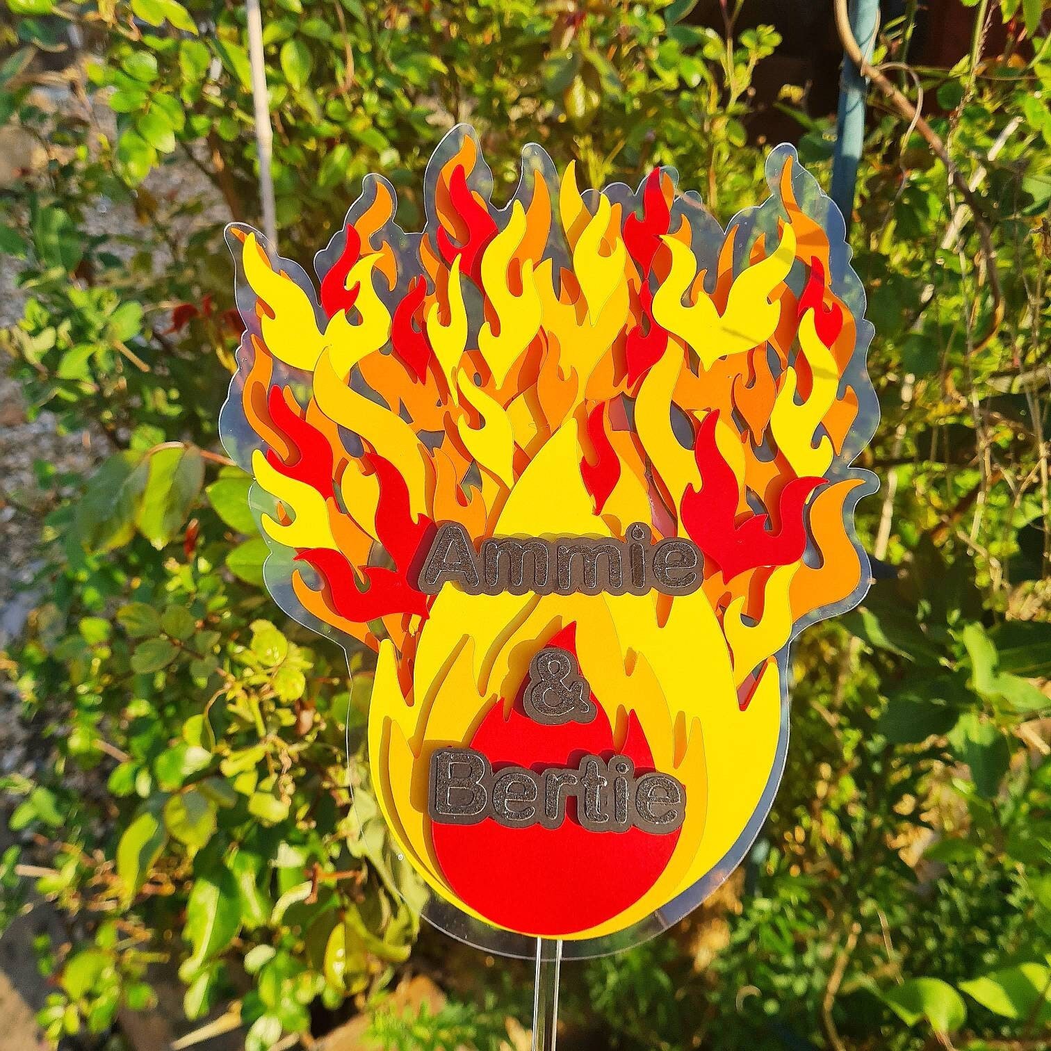 Flame Cake Topper Fire Cake Topper Flame Cake Topper - Etsy