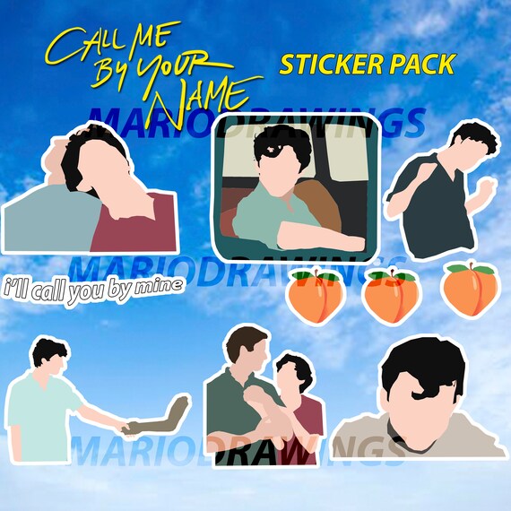 Call Me by Your Name Sticker Pack | Etsy