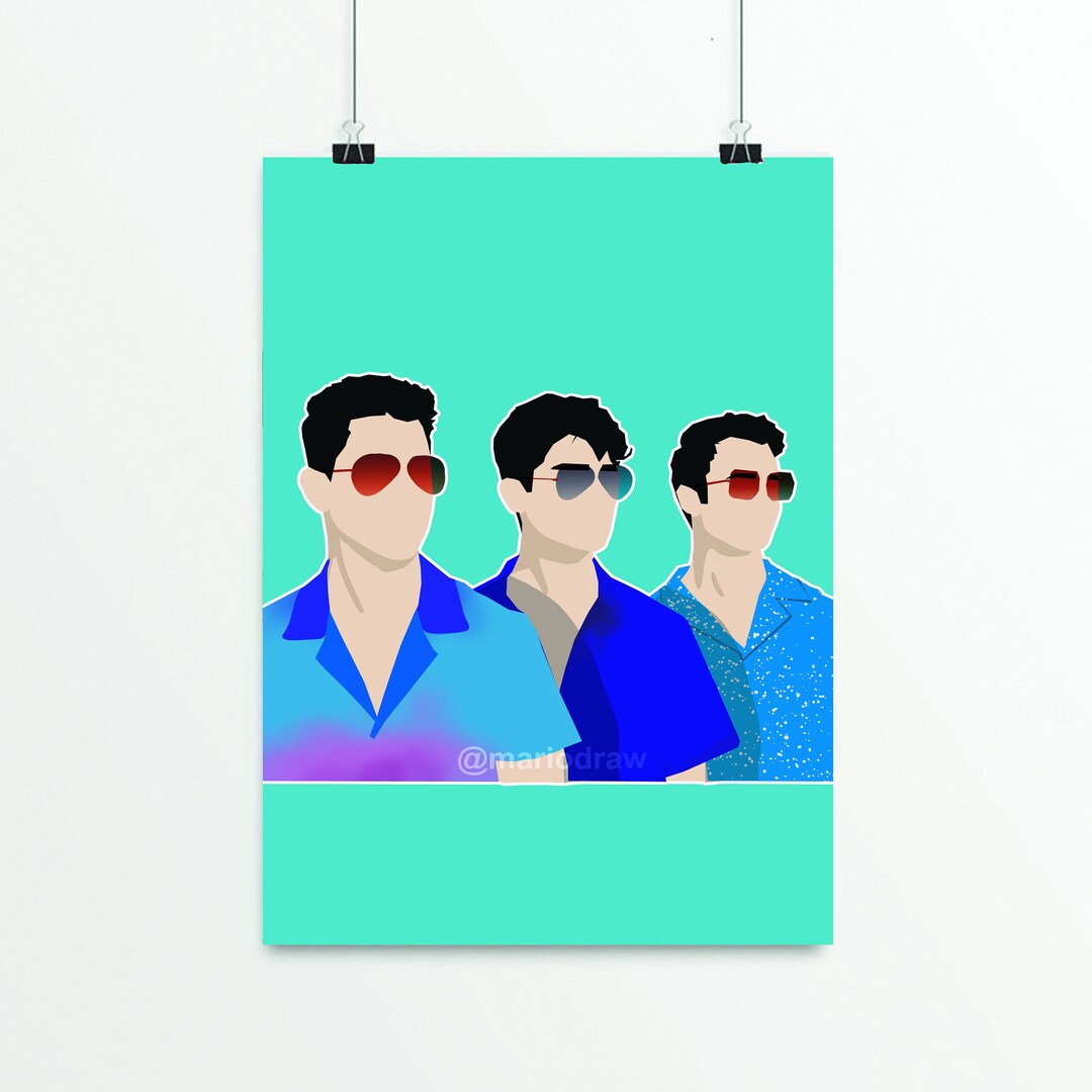 Poster Jonas Brothers - Etsy