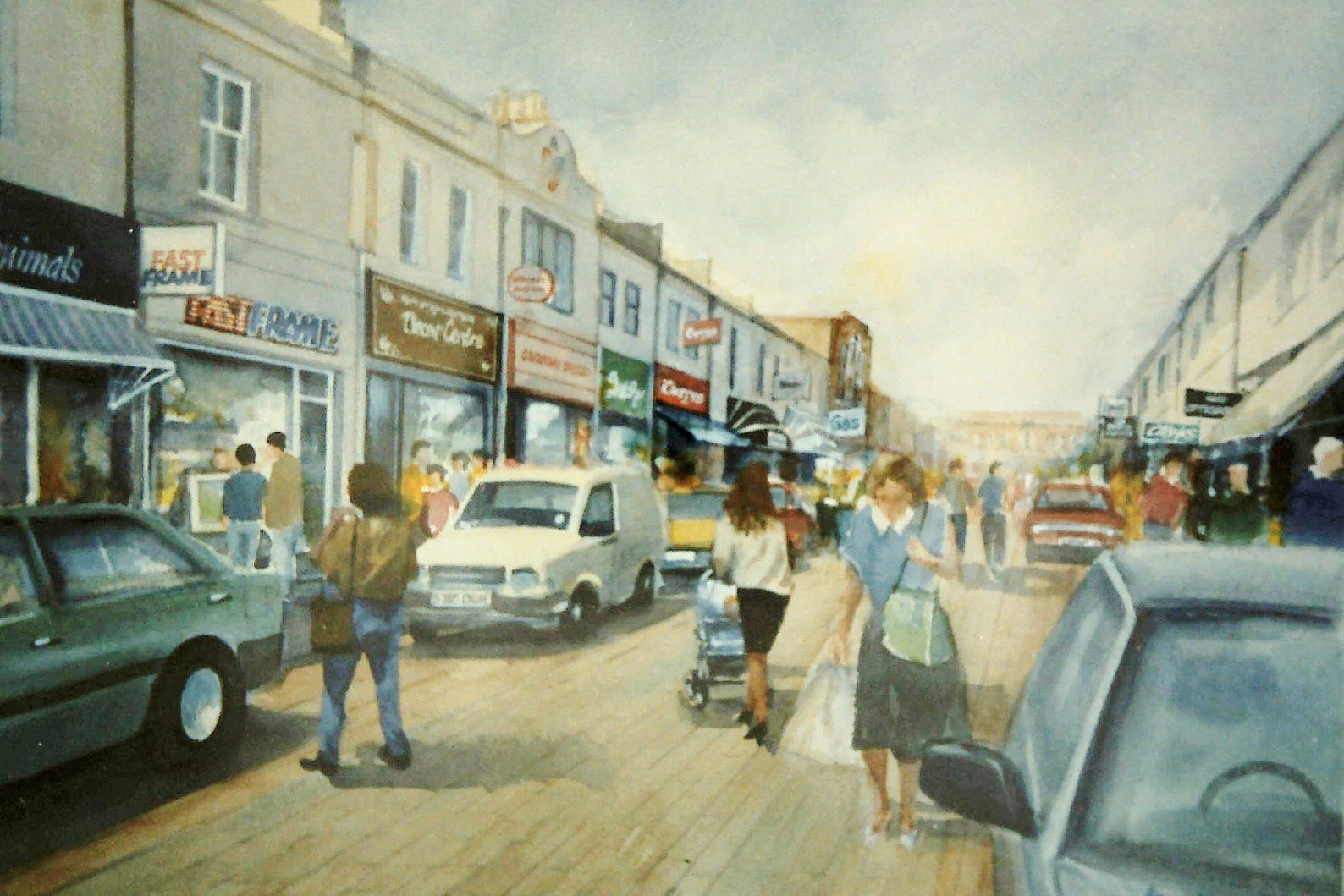George Street in Hove, Sussex, Limited Edition Print , Greeting Card ...