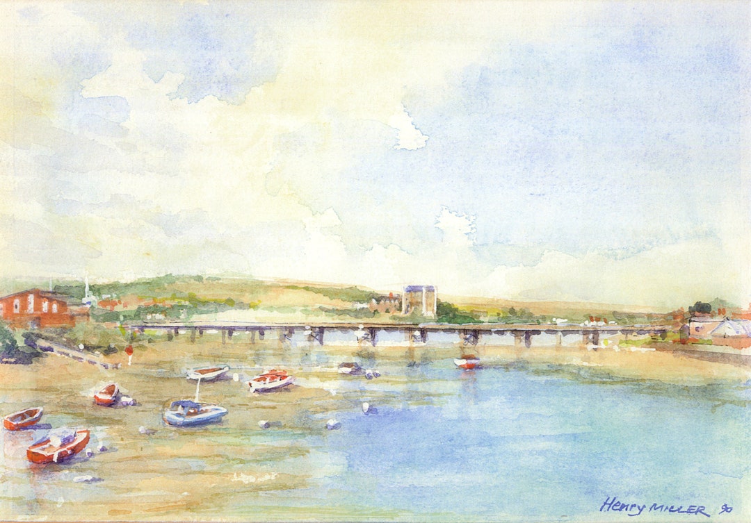 The Bridge at Lancing, Sussex, Limited Edition Print , Greeting Card ...