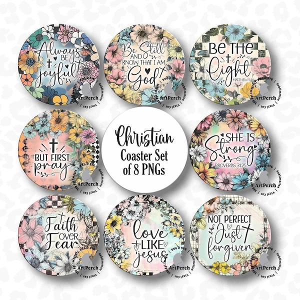 Bible Verse Coasters - Etsy