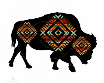 Geometric Buffalo Design DIGITAL FILE ONLY - Etsy