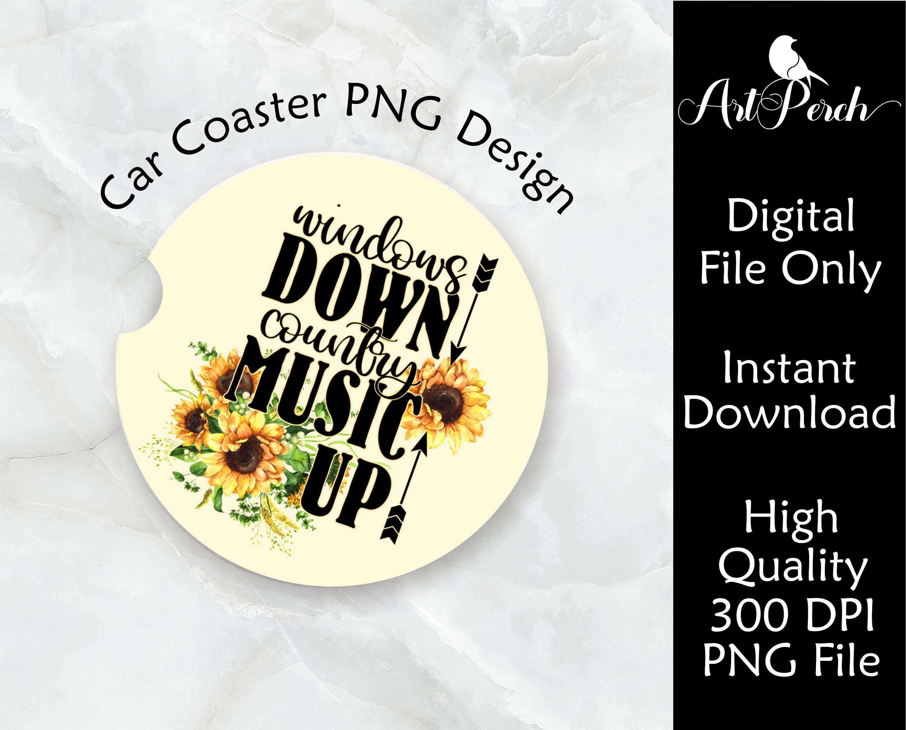 Digital Drawing & Illustration Instant Download Windows Down Country ...