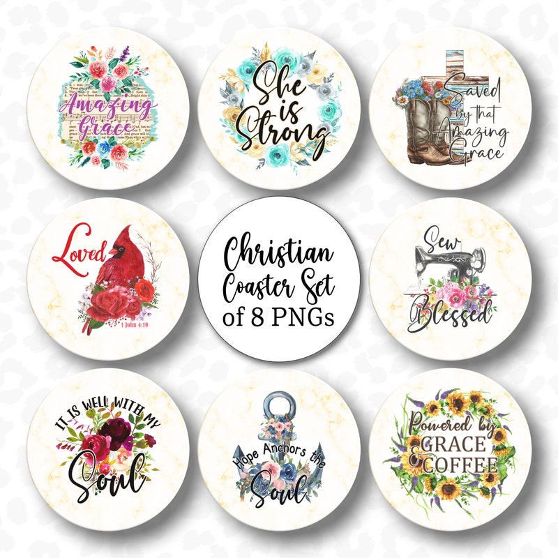 Bible Verse Coasters - Etsy