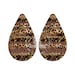Leopard Print Earring PNG, Brown Gold Bronze, Animal Print Earring ...