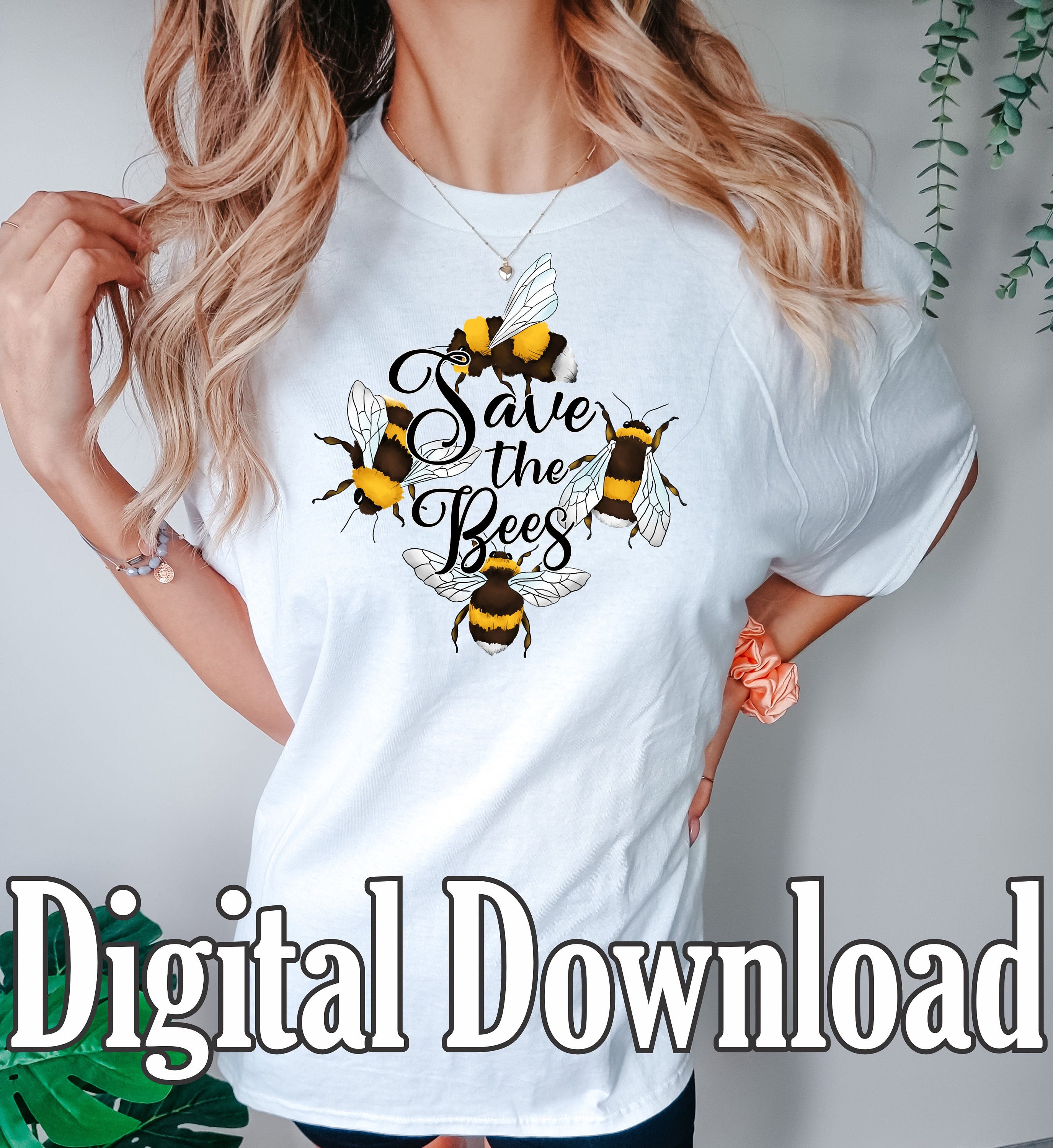 Save the Bees PNG, Bee Shirt Design, Sublimation Design, Honeybee PNG ...