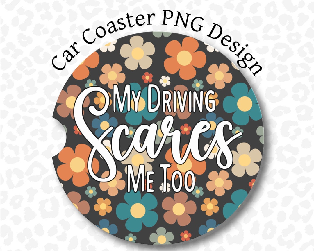 Car Coaster PNG, Retro Car Coaster PNG, Sublimation Design, My Driving ...