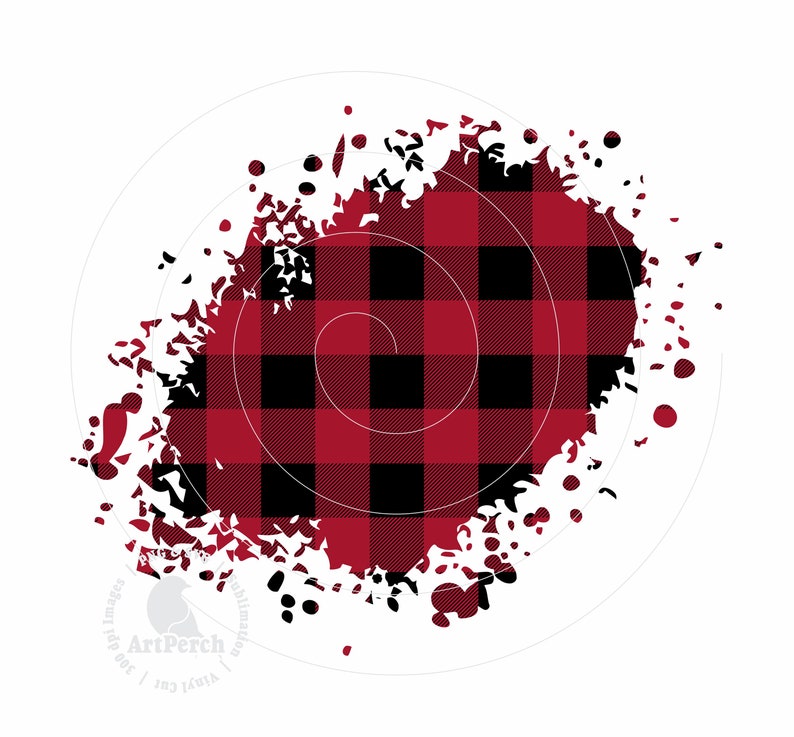 Red Black Buffalo Plaid Sublimation Background Patches by - Etsy